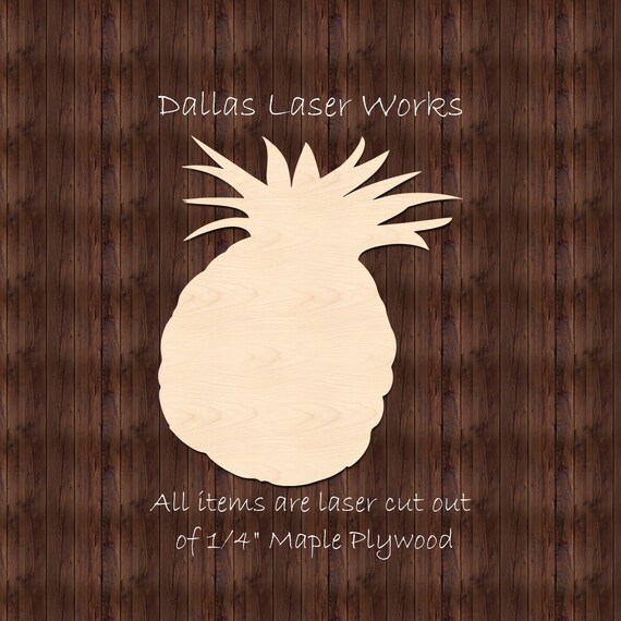 Wooden Pineapple Cutout-pineapple Shape-laser Cut Pineapple | Etsy