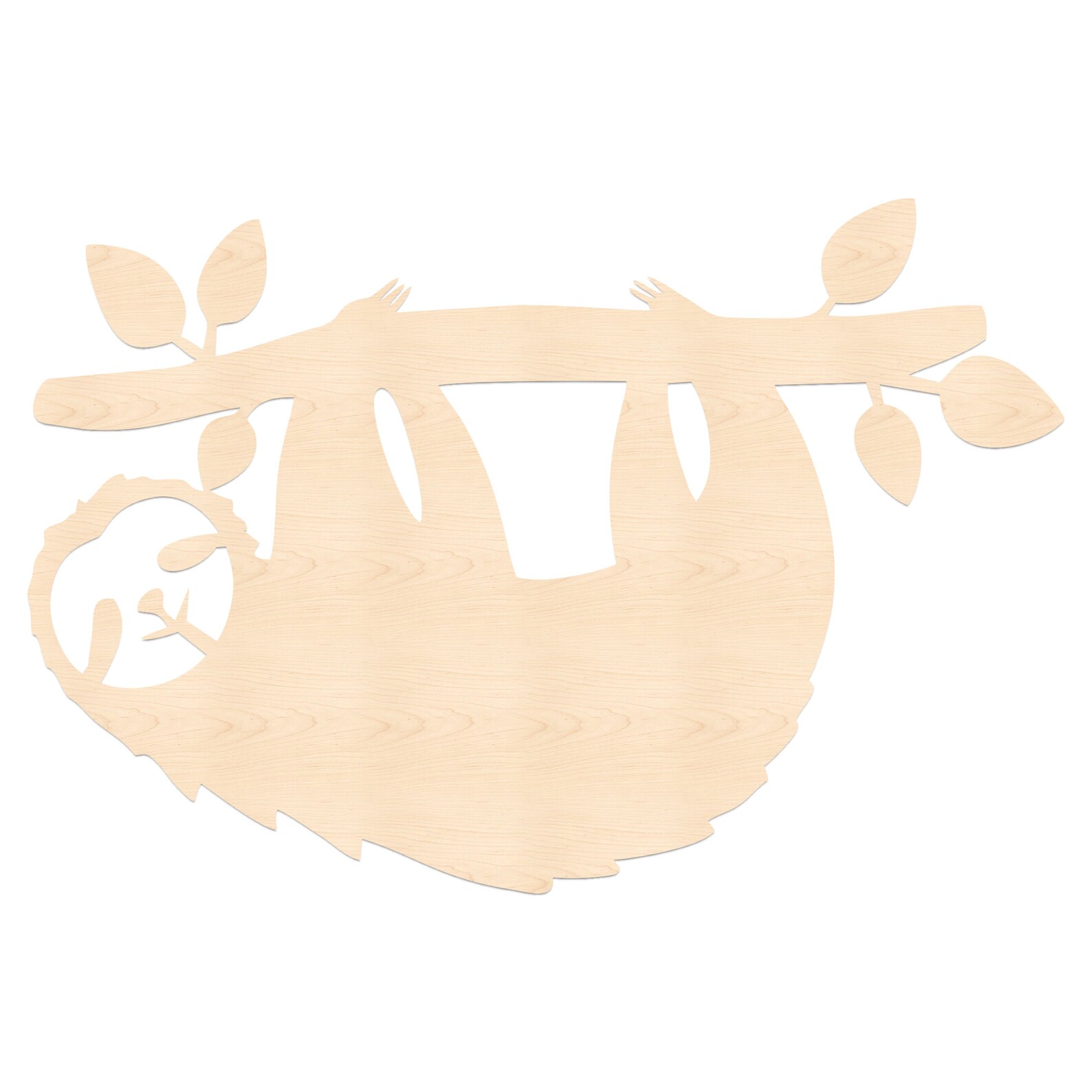Sloth Cutout-laser Cut Wooden Sloth Shape - Etsy
