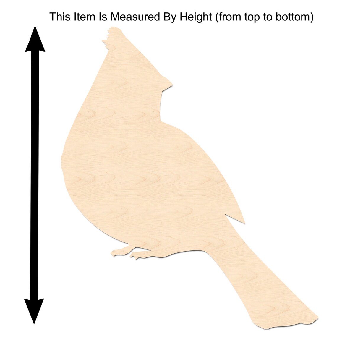 Cardinal Bird Craft Shape-unfinished Bird Cutout-cardinal - Etsy