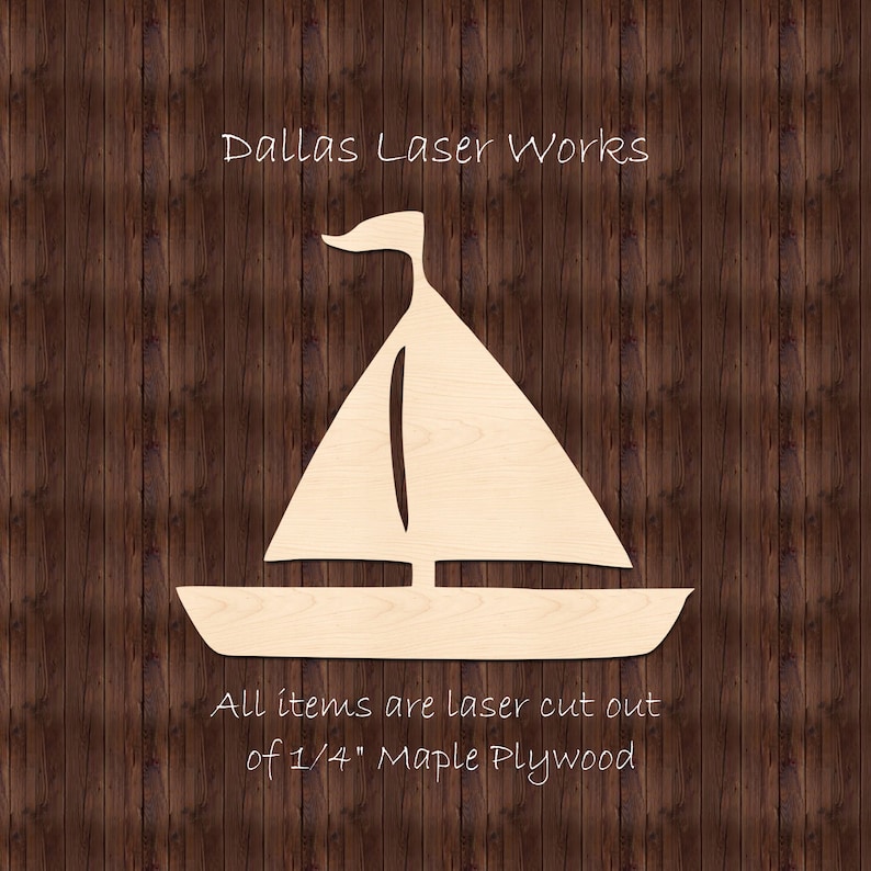 Sailboat Cutout-wooden Sailboat Shape - Etsy