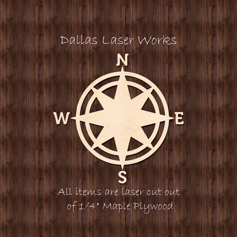 Compass Shape-compass Cutout-laser Cut Compass | Etsy