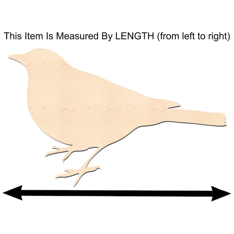 Bird Cutout-laser Cut Bird Shapes-wooden Bird Shape - Etsy