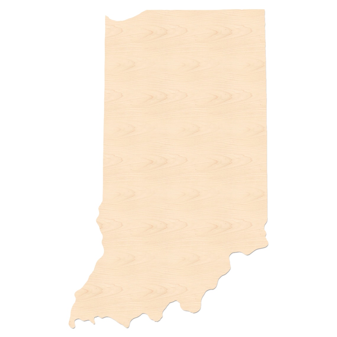 Indiana Cutout-state Shape-wooden Indiana Shape - Etsy