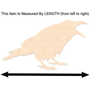 Wooden Raven Cutout- Unfinished Raven Blank - Etsy