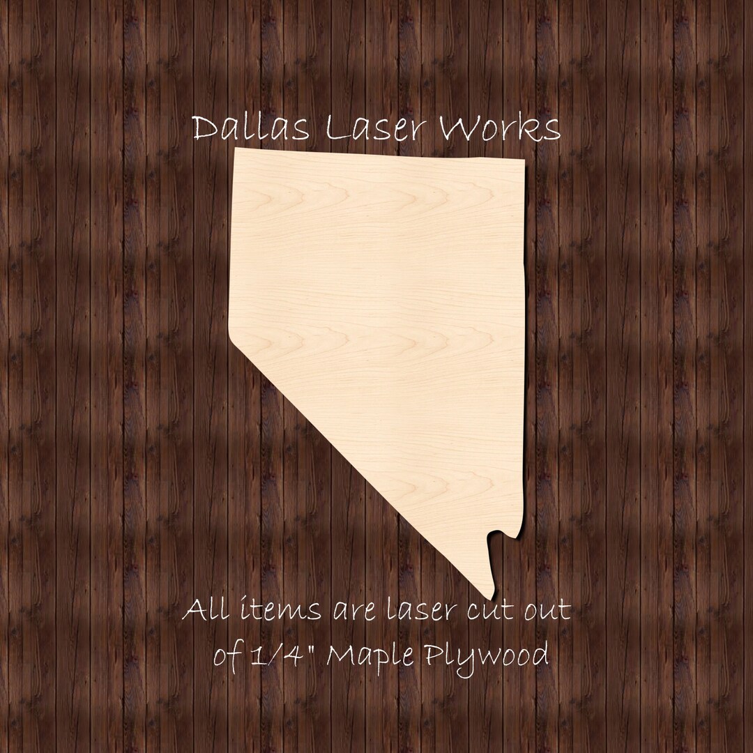 Nevada Cutout-state Shapes-wooden Nevada State Shape - Etsy