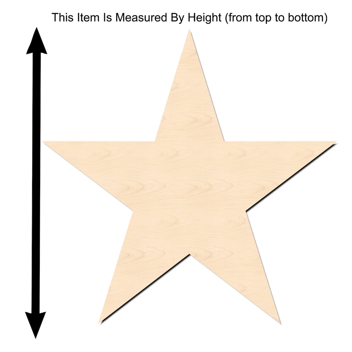 Star Shape Unfinished Star Cutout Star Blank | Etsy