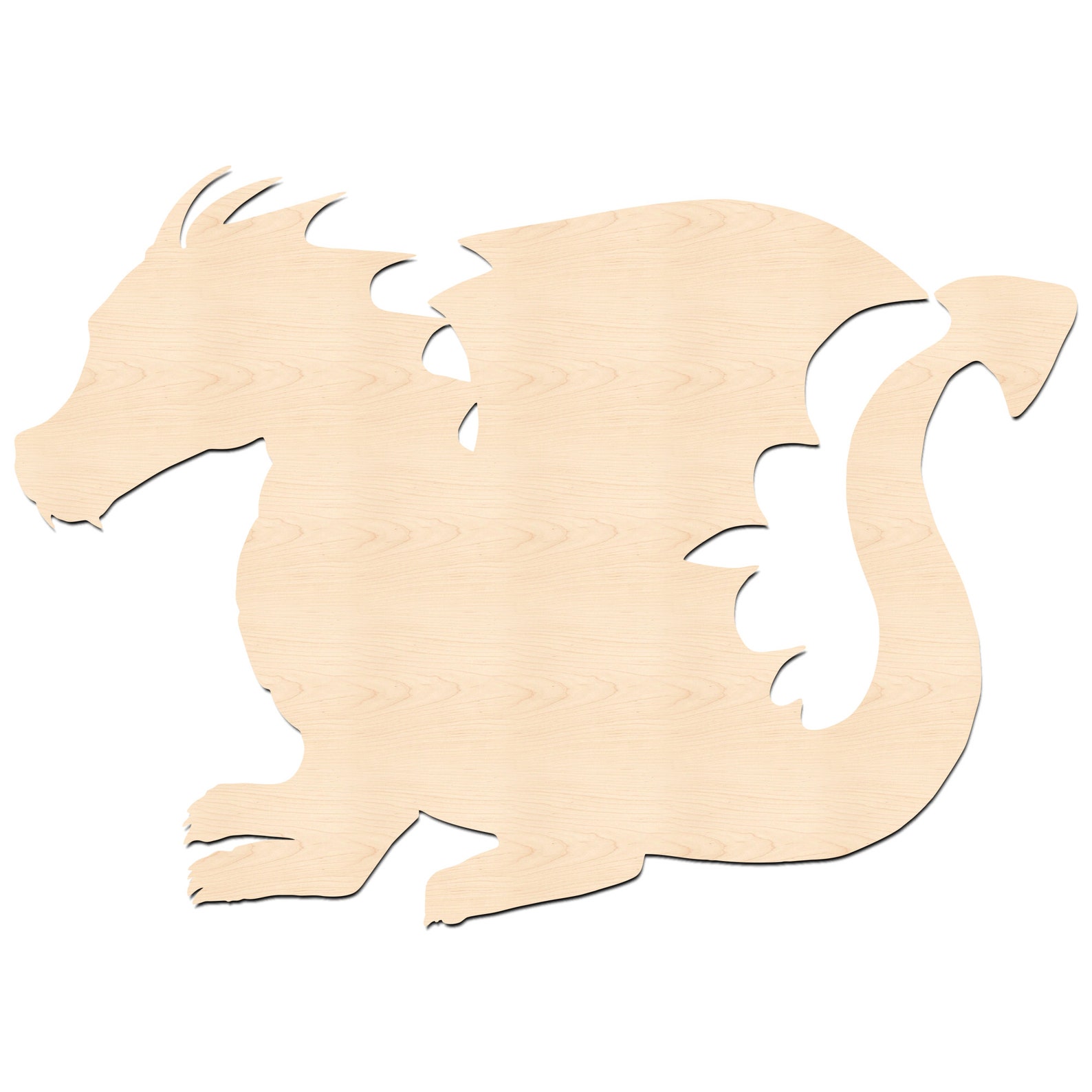 Wood Dragon Cutout-unfinished Dragon Shape - Etsy