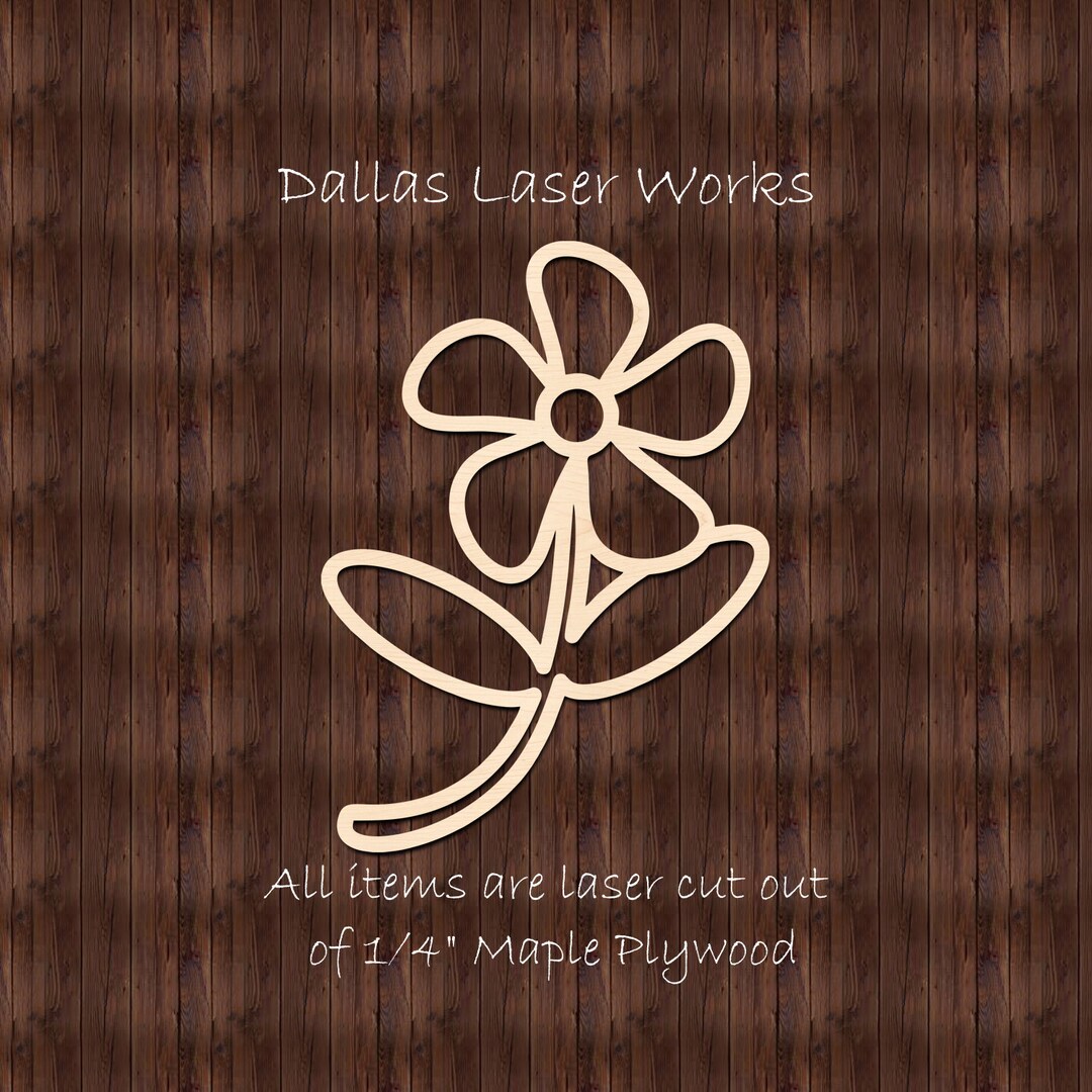 Flower Shape-laser Cut Flower Outline Cutout - Etsy