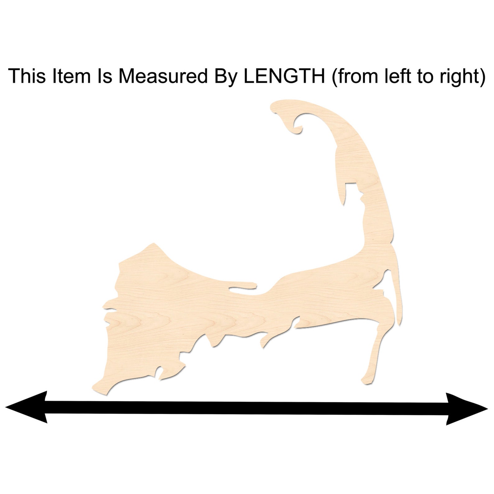 Cape Cod Shape-wooden Cape Cod Blank-laser Cut Cape Cod - Etsy