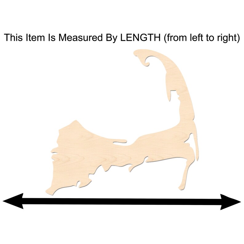 Cape Cod Shape-wooden Cape Cod Blank-laser Cut Cape Cod - Etsy