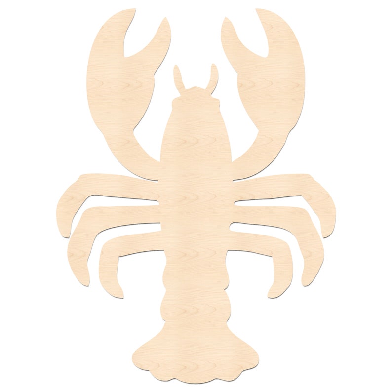 Lobster Cutout-Unfinished Wooden Lobster Shape | Etsy