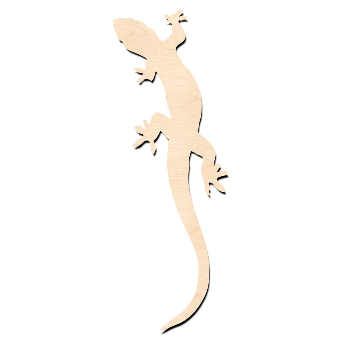 Wooden Gecko-gecko Shape-laser Cut Gecko - Etsy