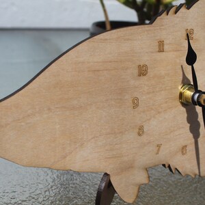 Crappie Clock-laser Cut Wooden Fish Clock-maple Wood Desk Clock - Etsy