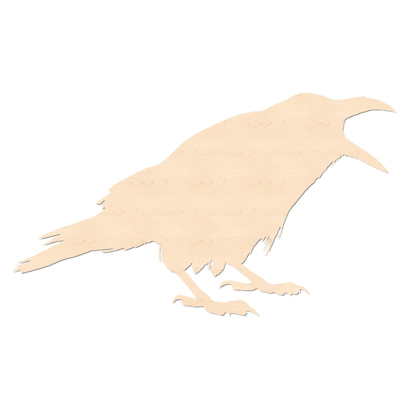 Wooden Raven Cutout- Unfinished Raven Blank - Etsy