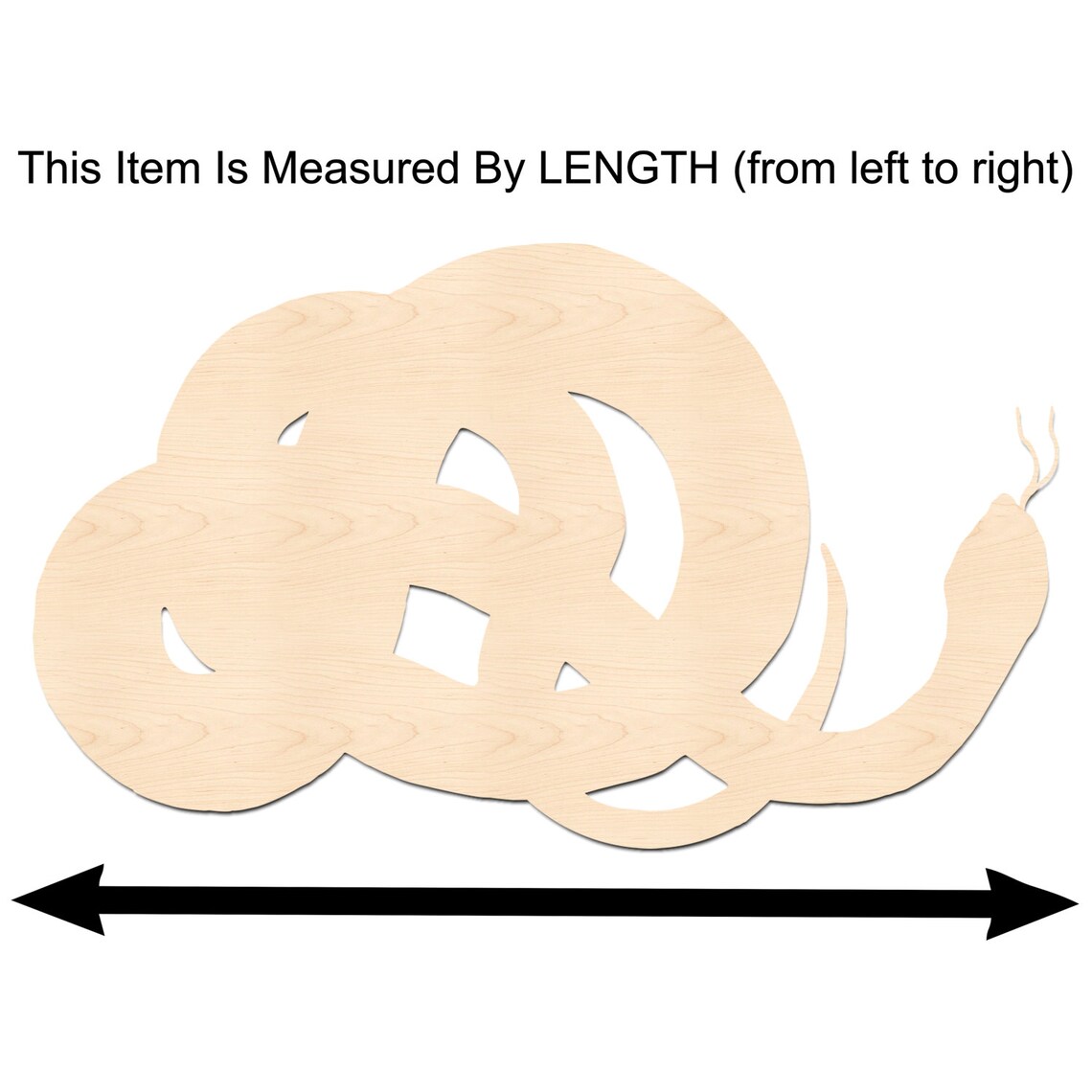 Snake Cutout-laser Cut Wooden Snake - Etsy