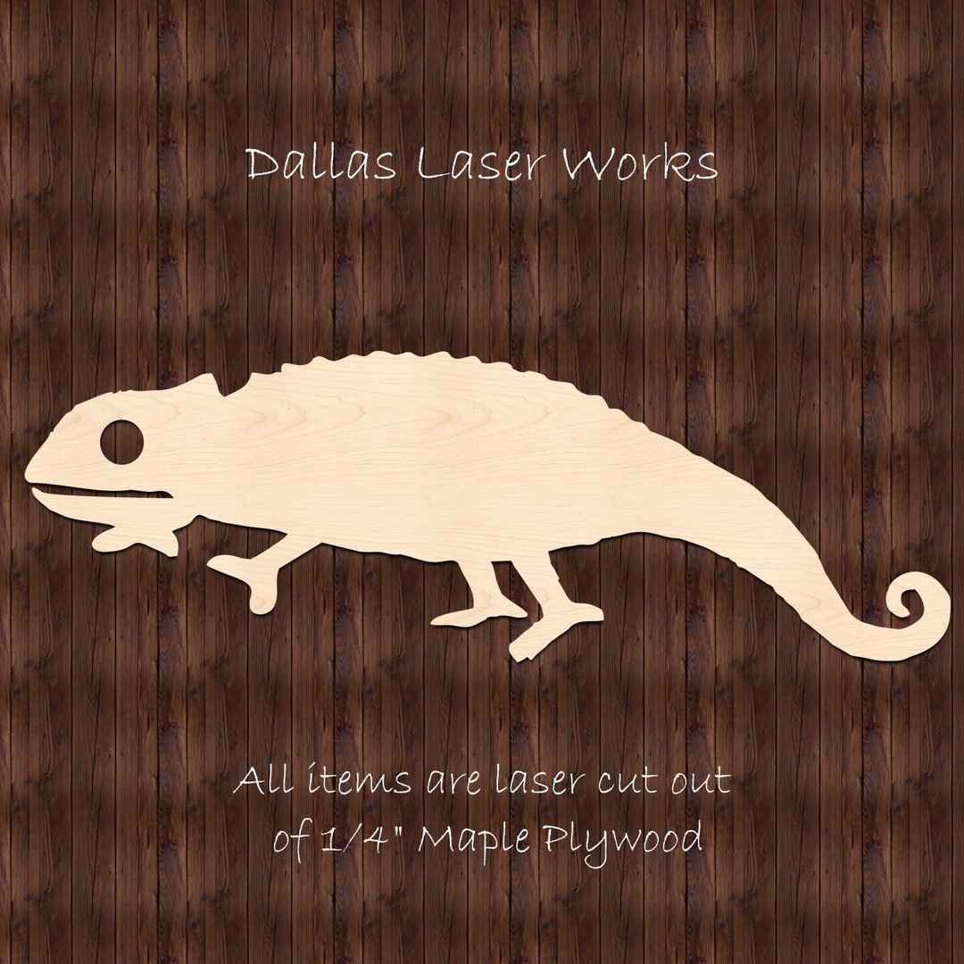 Chameleon Shape-unfinished Chameleon Cutout - Etsy