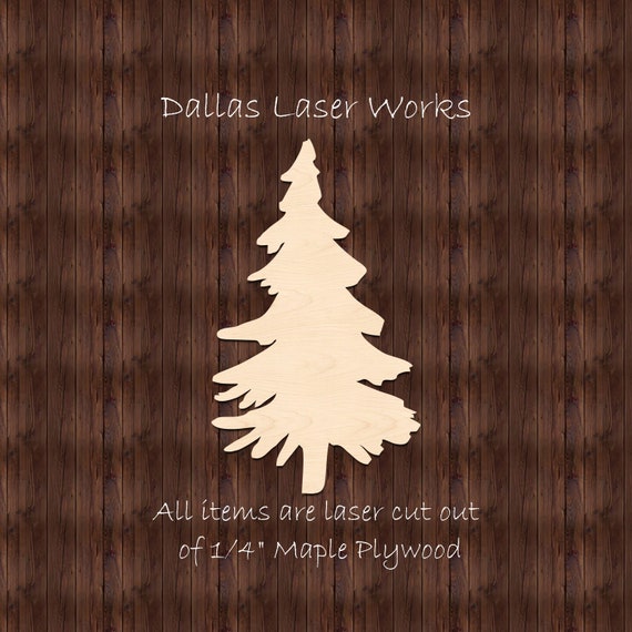 Laser Cut Pine Tree-forest Pine Tree Cutout-wooden Blanks | Etsy