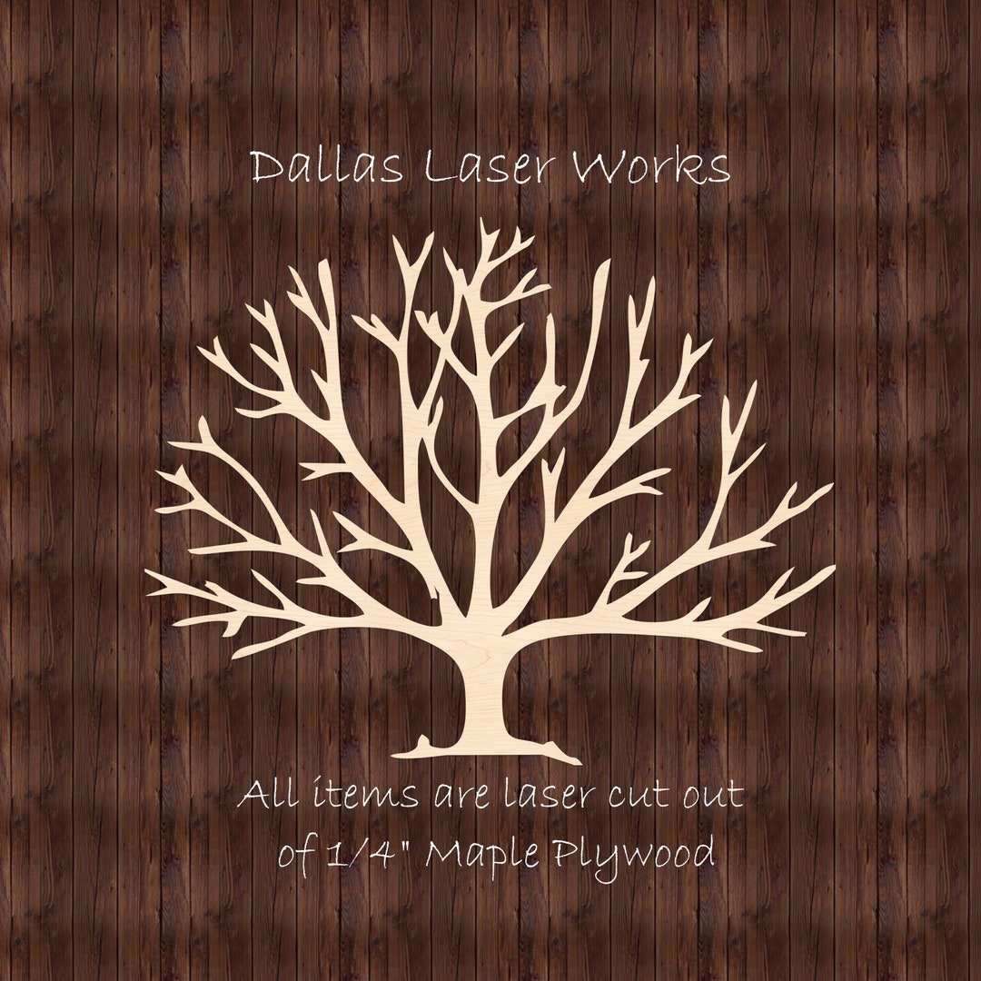 Winter Tree Cutout-winter Tree Shape - Etsy