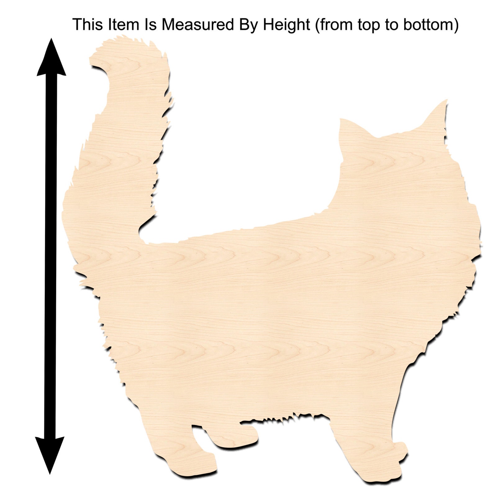 Wood Cat Shape-cat Cutout-wood Shape - Etsy