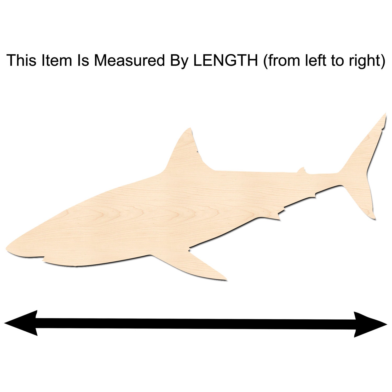 Shark Shape-shark Cutout-wooden Shark-laser Cutout Shark | Etsy