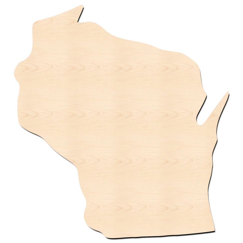 Wisconsin Cutout-wisconsin Shape-state Shapes - Etsy