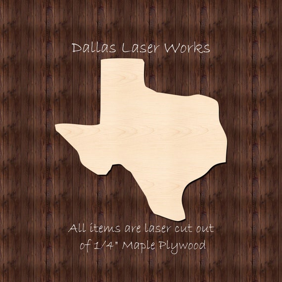 Texas Cutout-texas Shape-laser Cut Texas-state Shape | Etsy