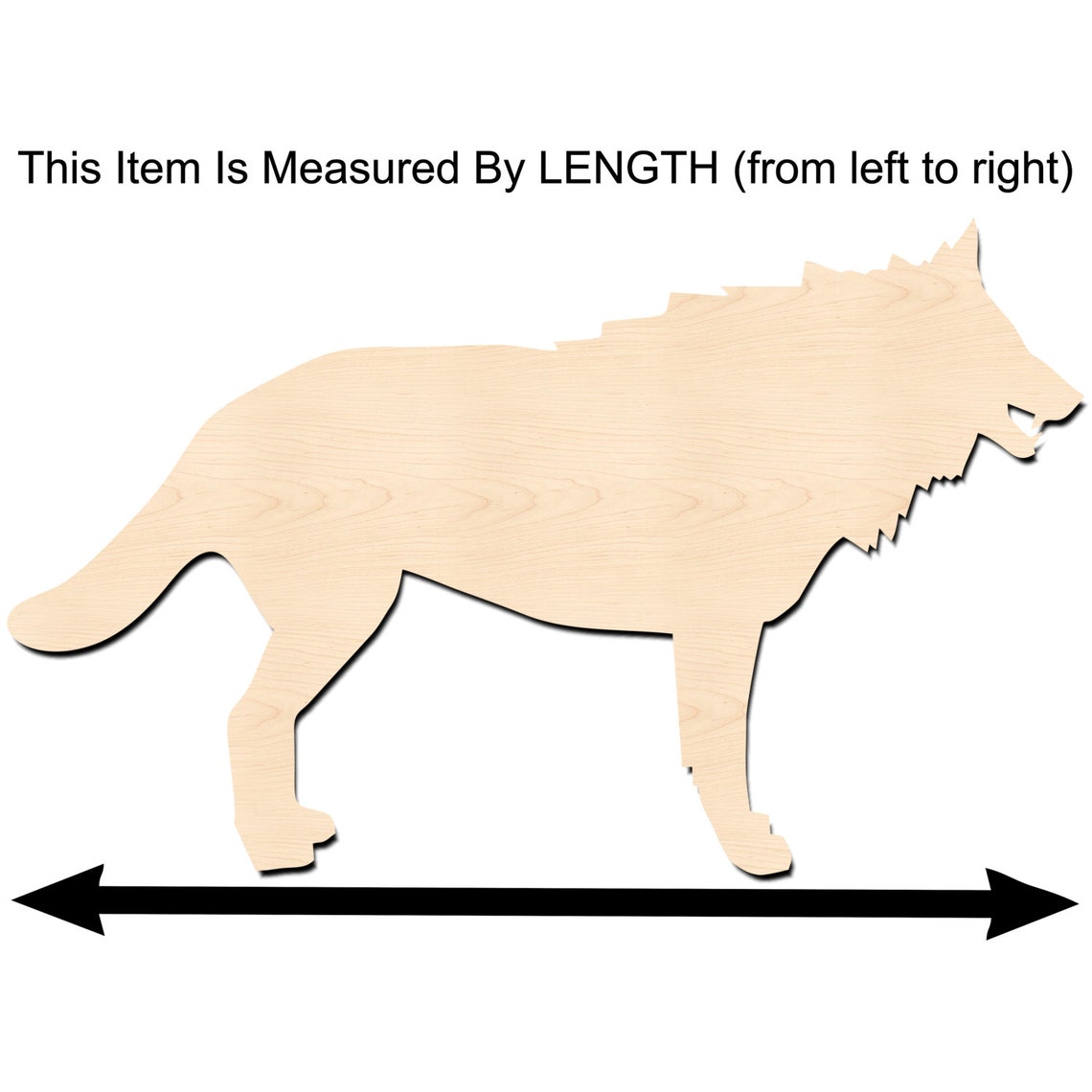 Wood Wolf Shape Unfinished Wolf Shape-laser Cut Wolf - Etsy