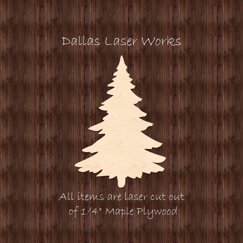 Pine Tree Cutout-wooden Pine Tree Unfinished Blank - Etsy