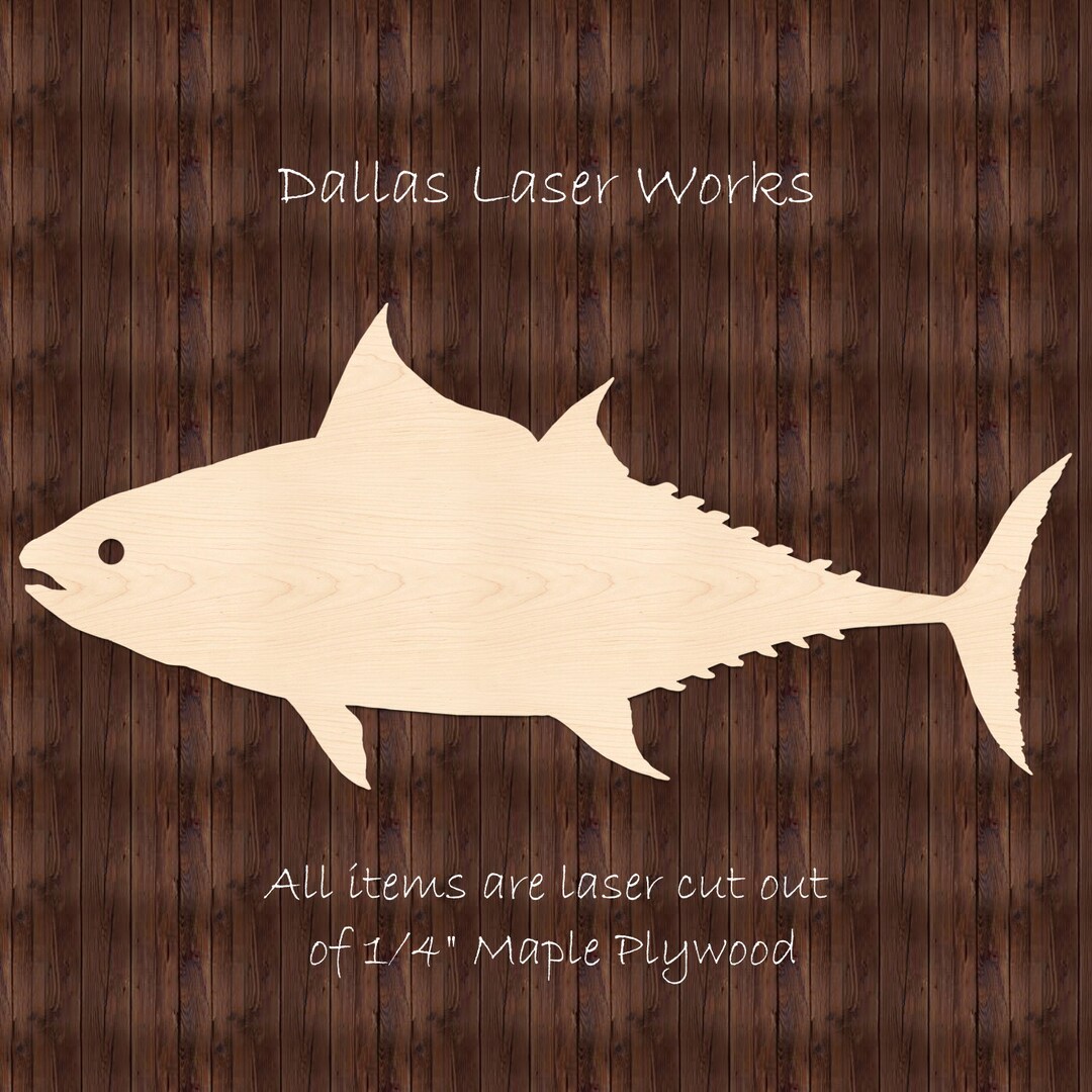 Tuna Fish Cutout-laser Cut Wooden Tuna Shape - Etsy