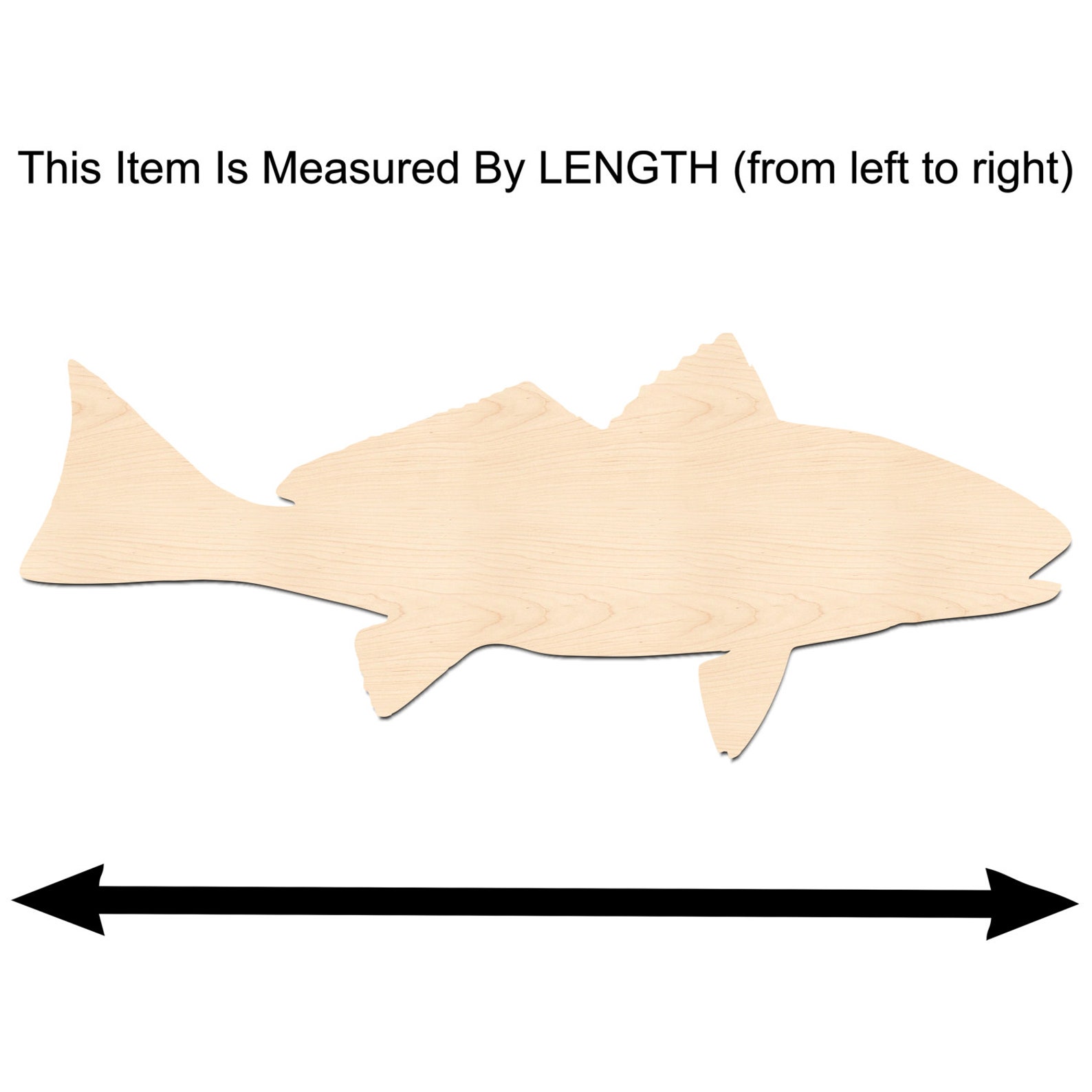 Redfish Cutout-unfinished Wooden Redfish Shape - Etsy