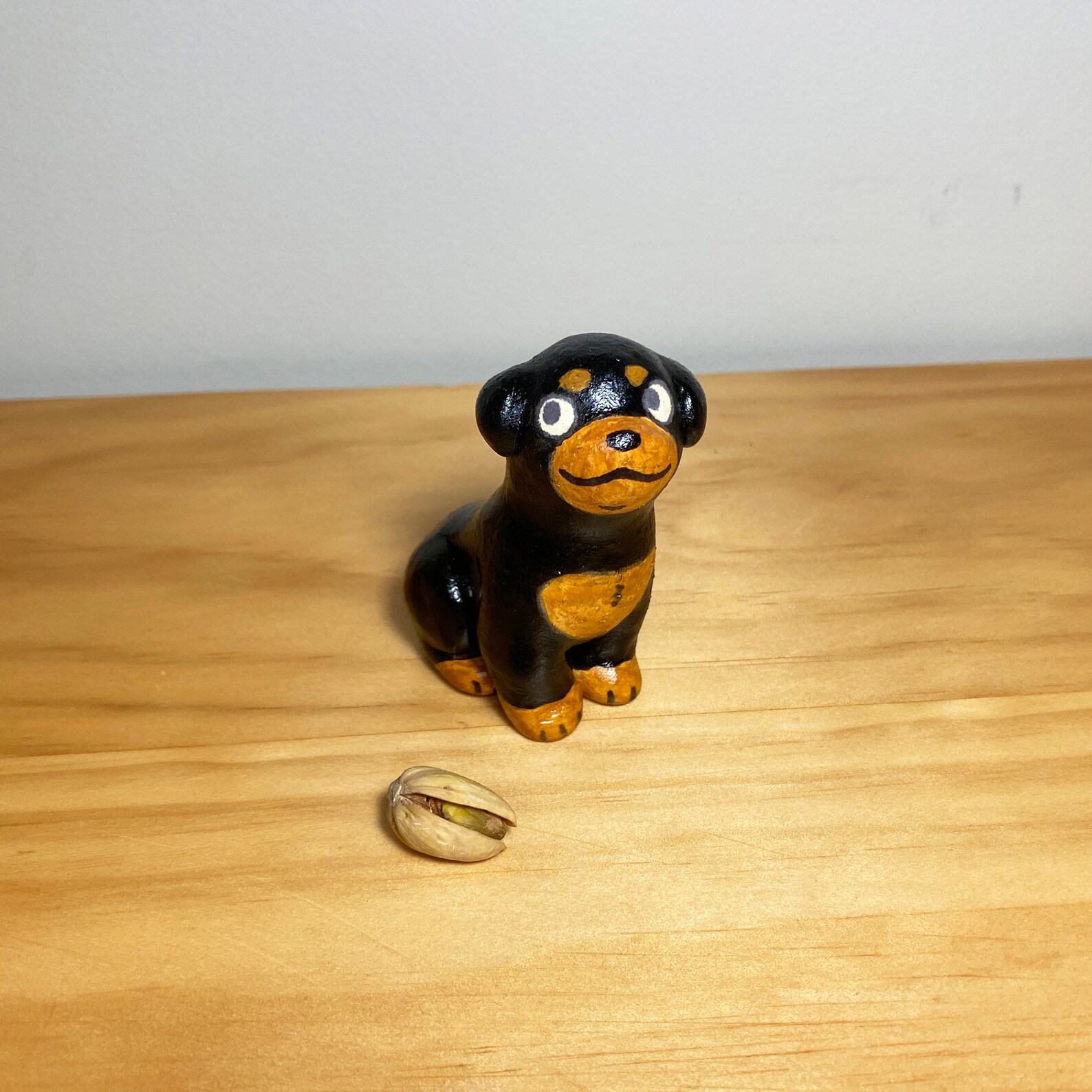 Clay Rottweiler Figurine - Etsy