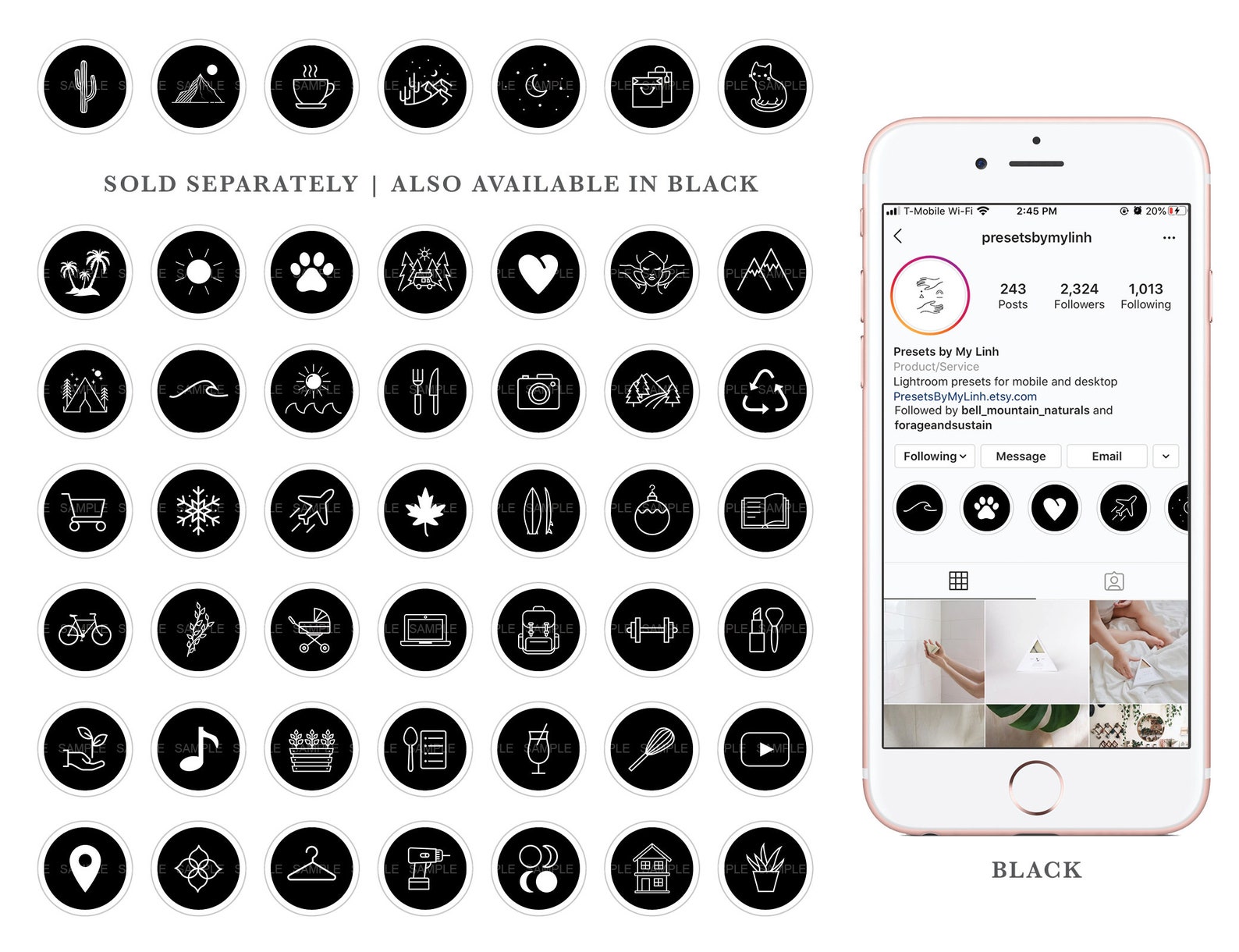 49 Lifestyle Grey Instagram Story Highlight Icons | Outdoor, Nature and ...