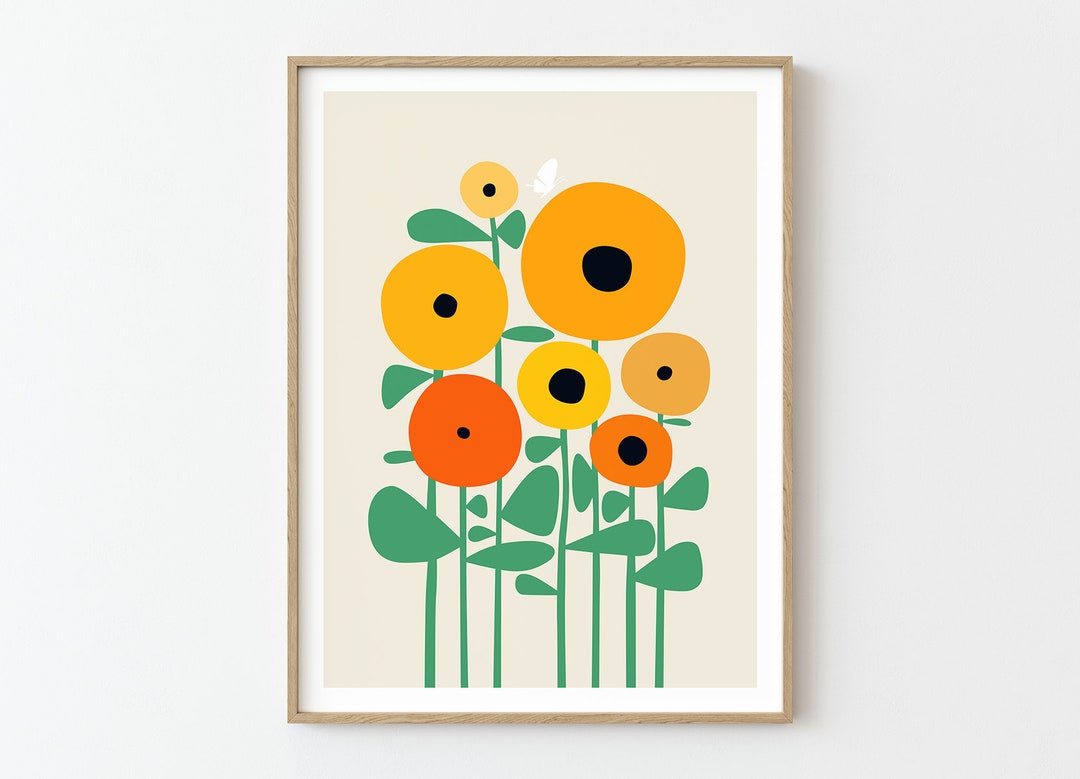 Bloom Floral Poster, Flower Poster, Printable Wall Art, Modern Wall ...