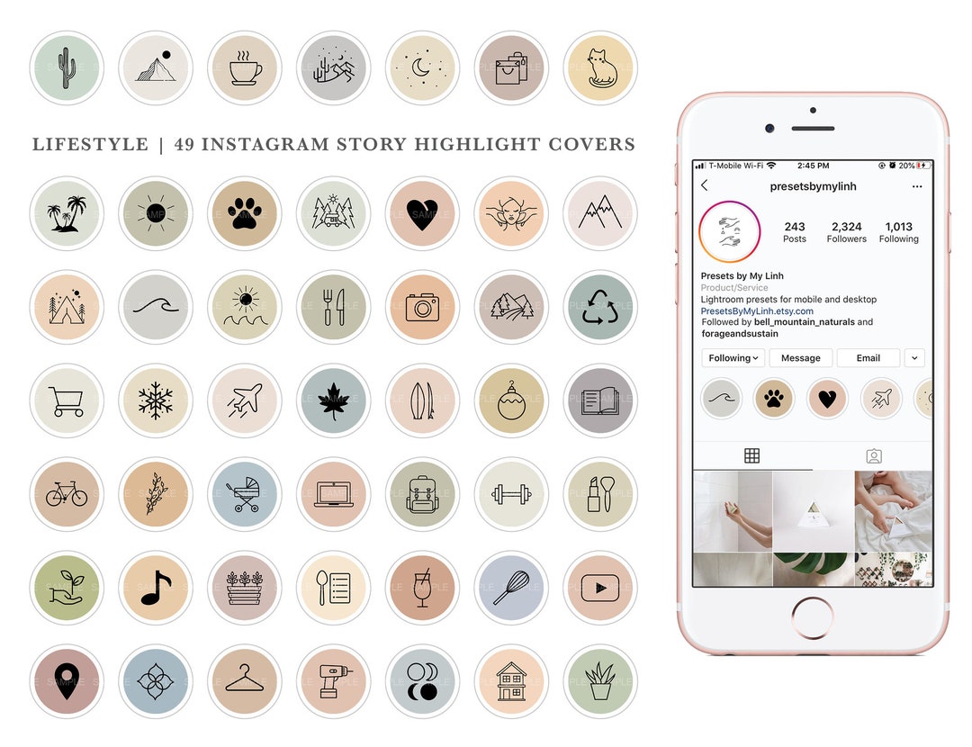 49 Lifestyle Instagram Story Highlight Covers | Outdoor, Nature, Travel ...