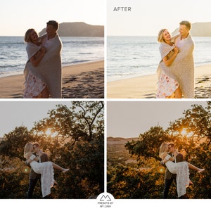 Golden Hour Lightroom Preset | Golden Hour VSCO Presets | Beach Sunset ...
