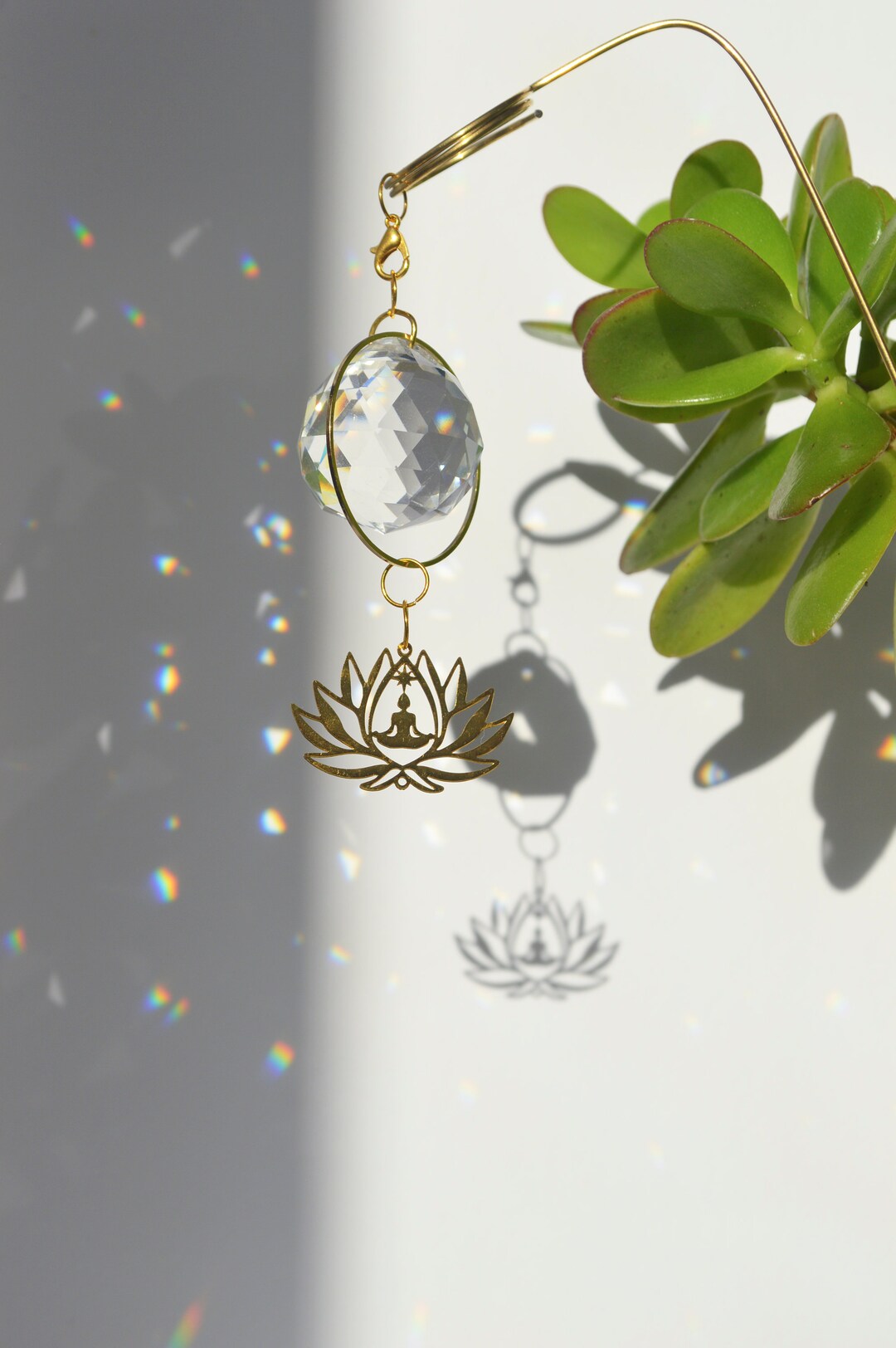 Small Suncatcher Light Catcher Lotus Flower, to Plant, Plant Decoration ...