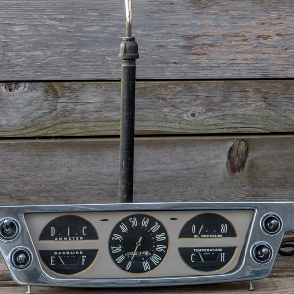 1953 Studebaker Champion Vintage Instrument Cluster Dashboard Steampunk ...