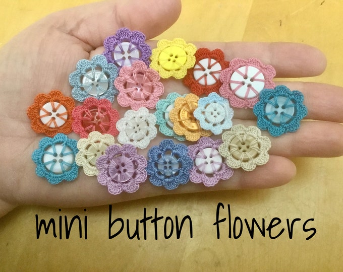 Button Flowers - Etsy