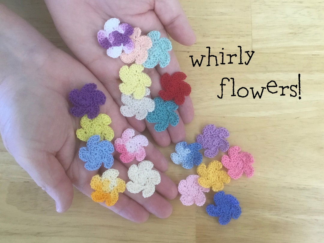 Whirly Flowers, Package of Six (2 Each of Three Colors in the Combos ...