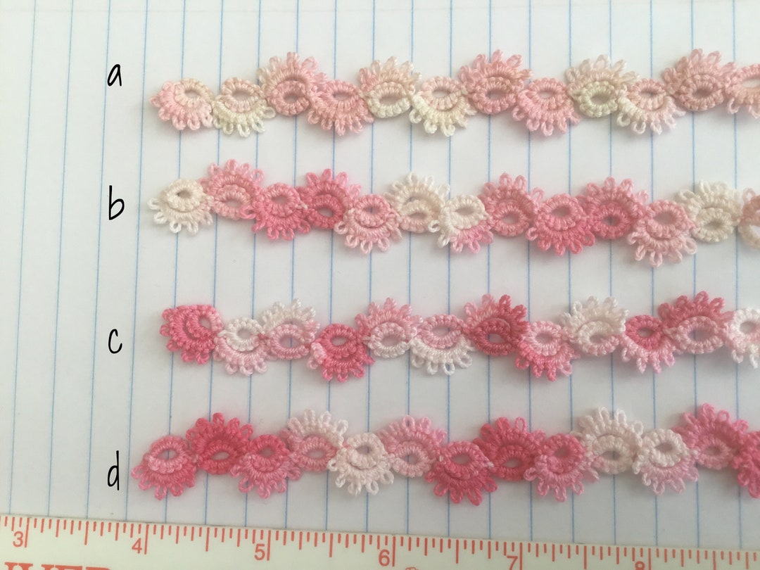 Hand Made Tatted Lace, Generous Six Inch Piece - Etsy