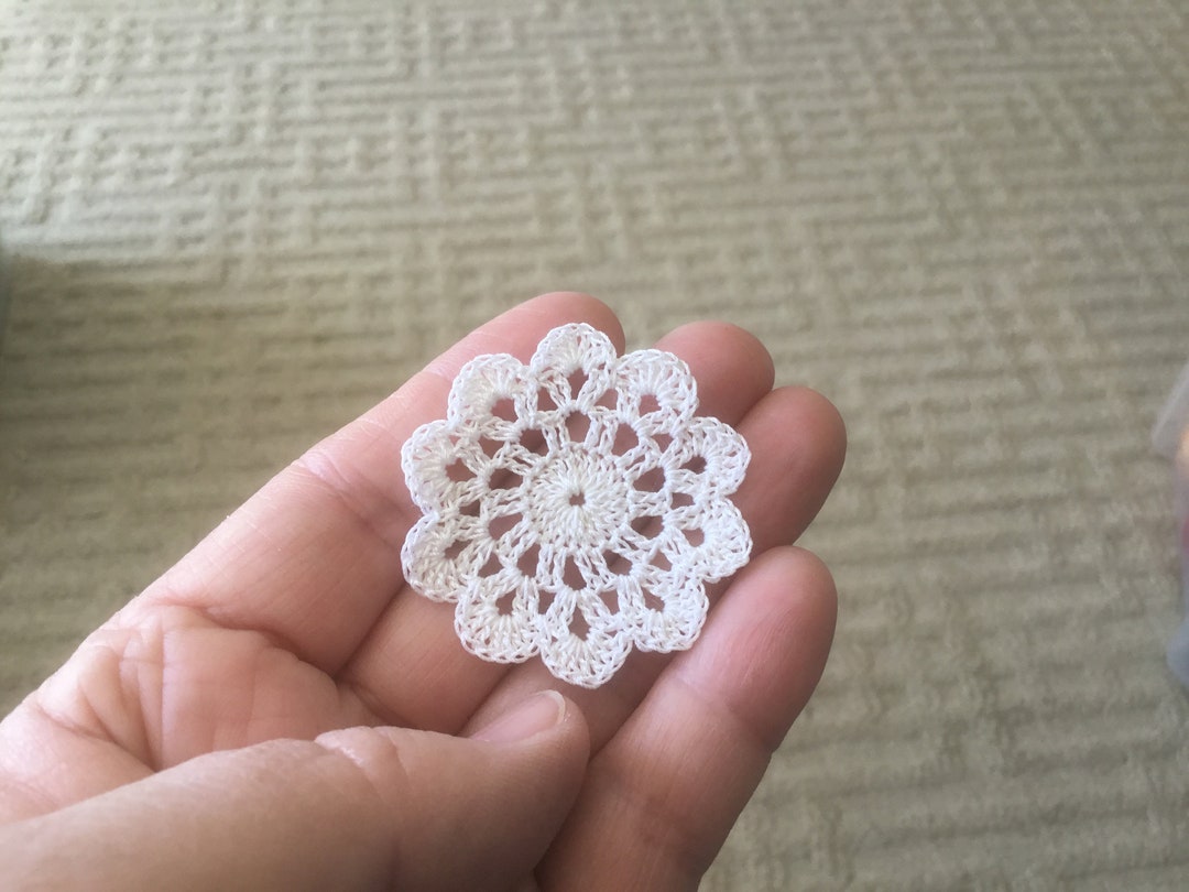 Handmade Crocheted Mini Doily, Pattern From Hooked on Patterns - Etsy