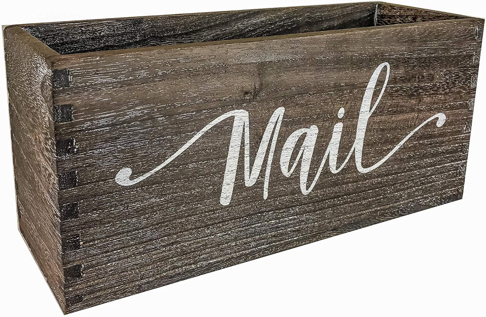 Wood "mail" Painted Table-top Organizer Box - Etsy