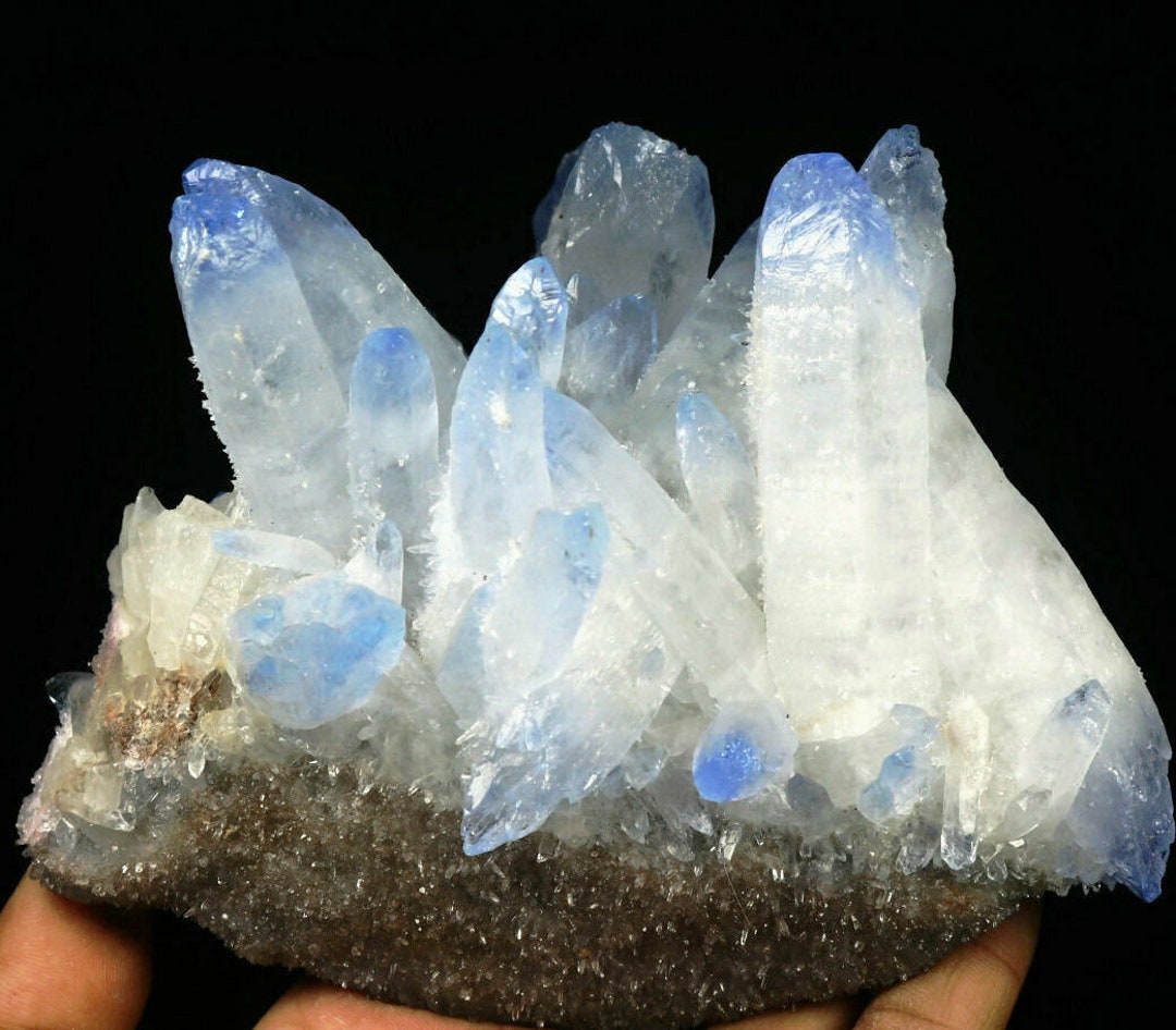 1008g New Find Blue Phantom QUARTZ Crystal Cluster Specimen - Etsy