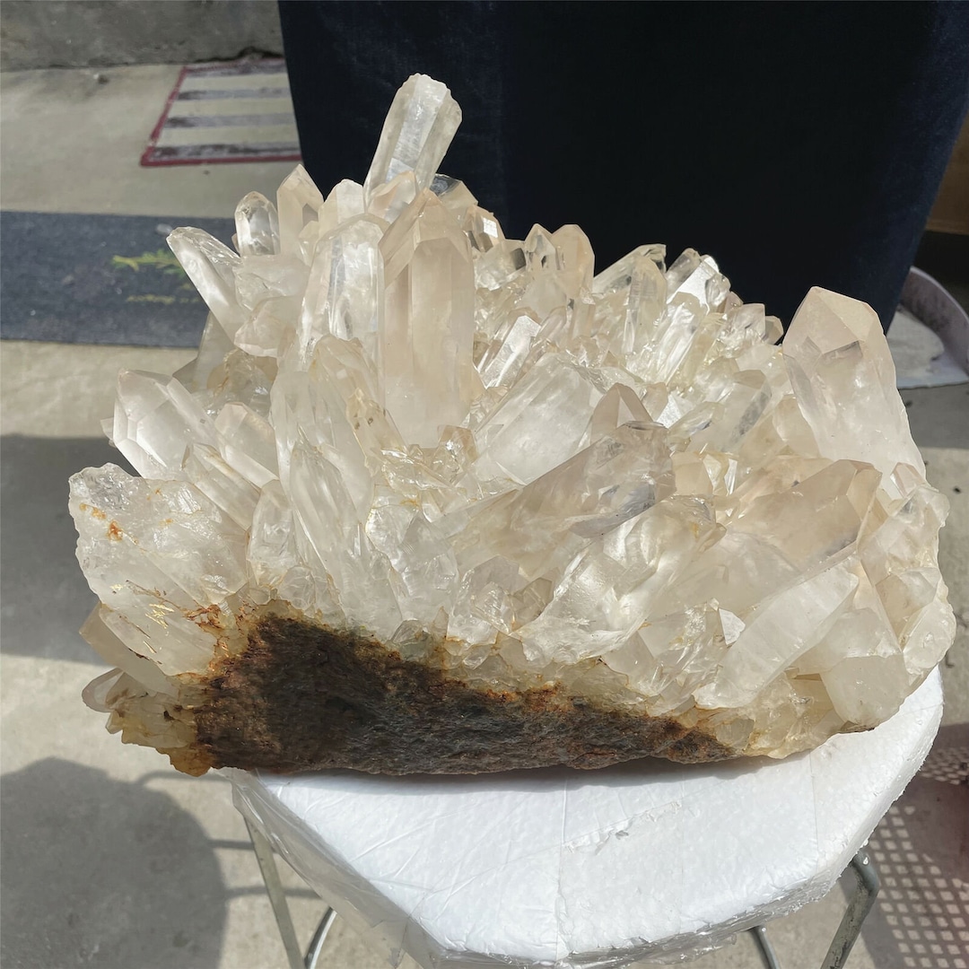 15030g Huge Natural Clear Quartz Crystal Cluster Mineral Points, Large ...