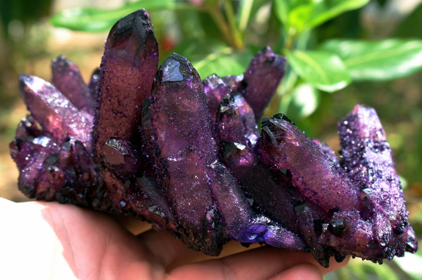 625g New Find Natural Amethyst Tibetan Quartz Crystal Cluster | Etsy