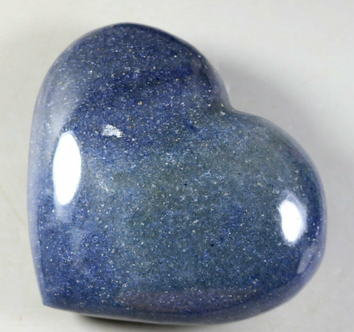 262g Polished Blue Sandstone Heart Shape Quartz Crystal - Etsy