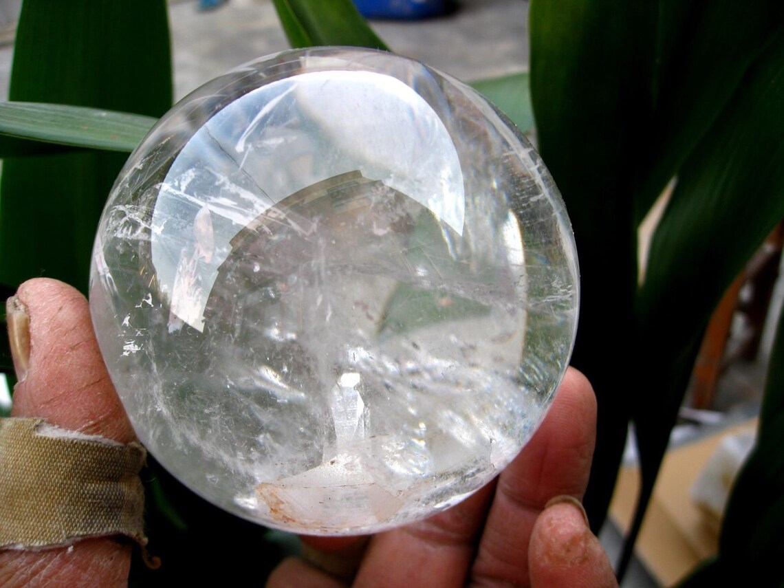 800g Natural Clear Quartz Crystal Gemstone Sphere Ball 82mm - Etsy