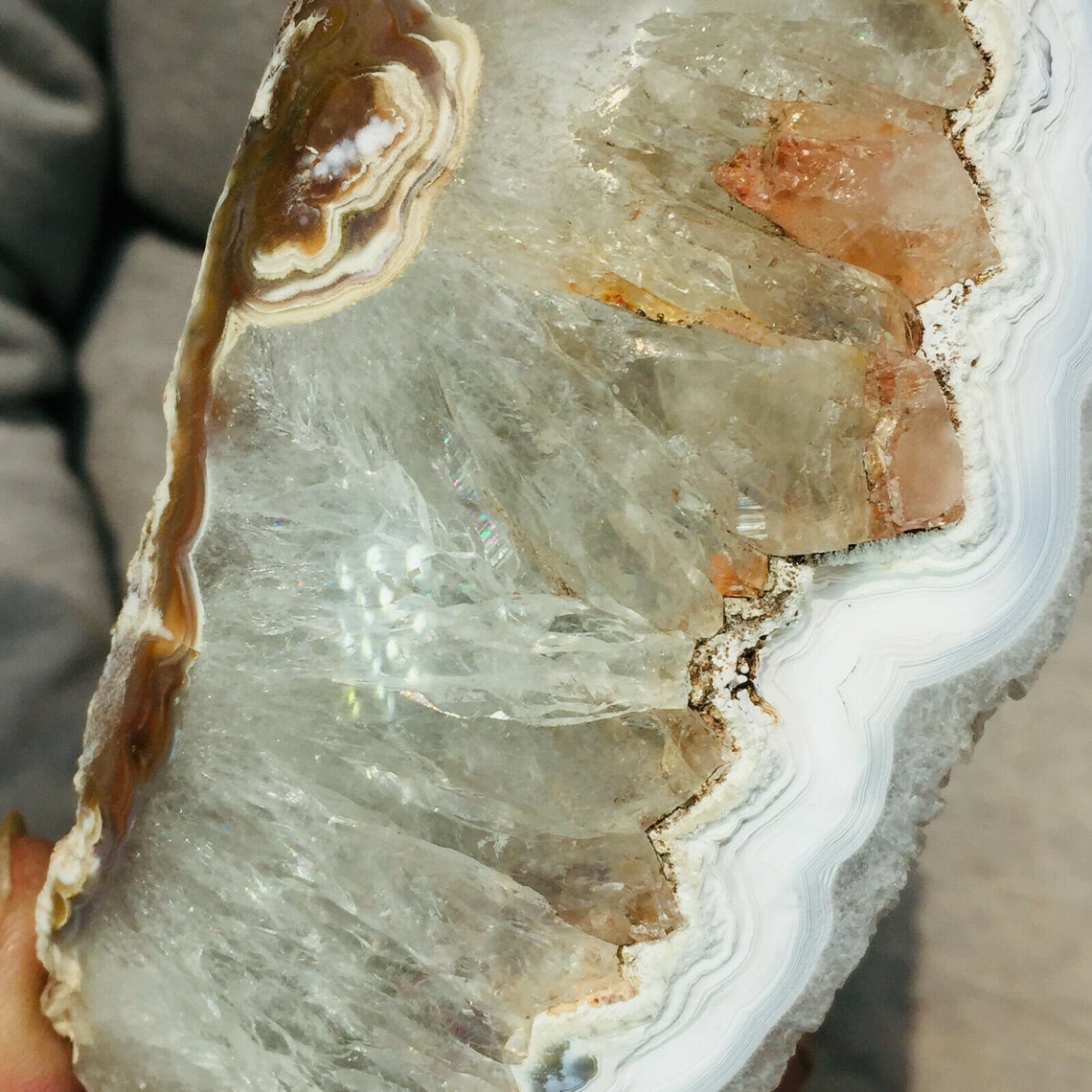 2308g Large White Geode Natural QUARTZ Crystal Cluster Mineral - Etsy