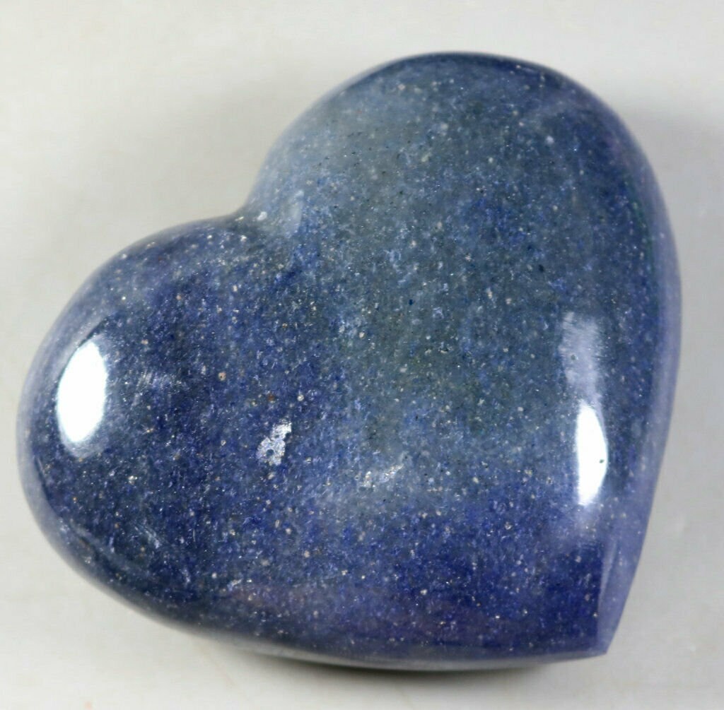 262g Polished Blue Sandstone Heart Shape Quartz Crystal - Etsy