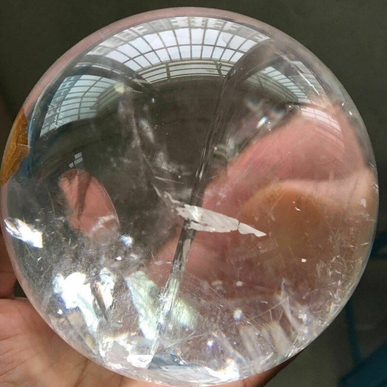 1880g Natural Clear Rainbow Quartz Crystal Gemstone Sphere - Etsy